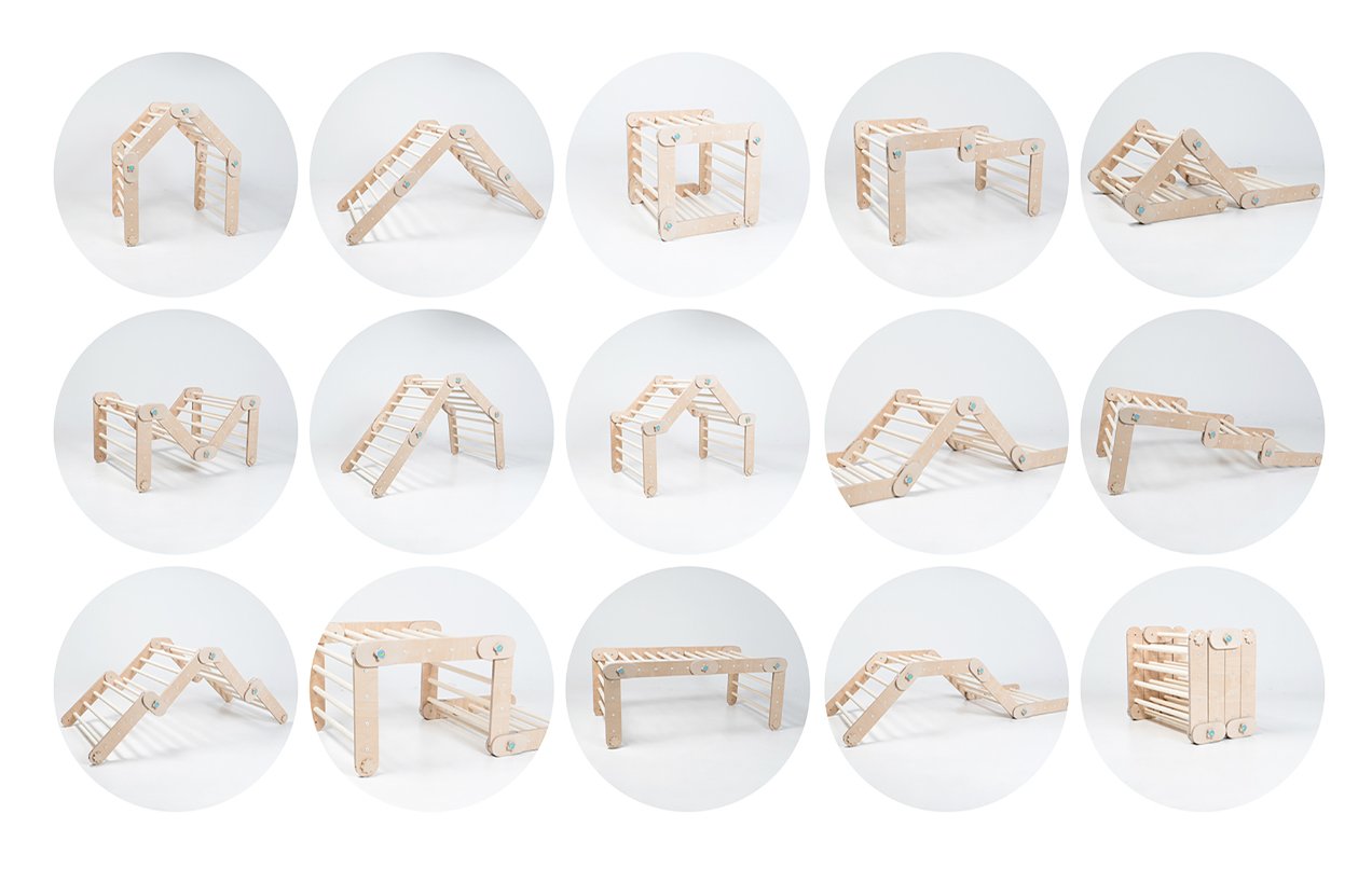 Transformable climbing triangle + sliding ramp | UPA Family